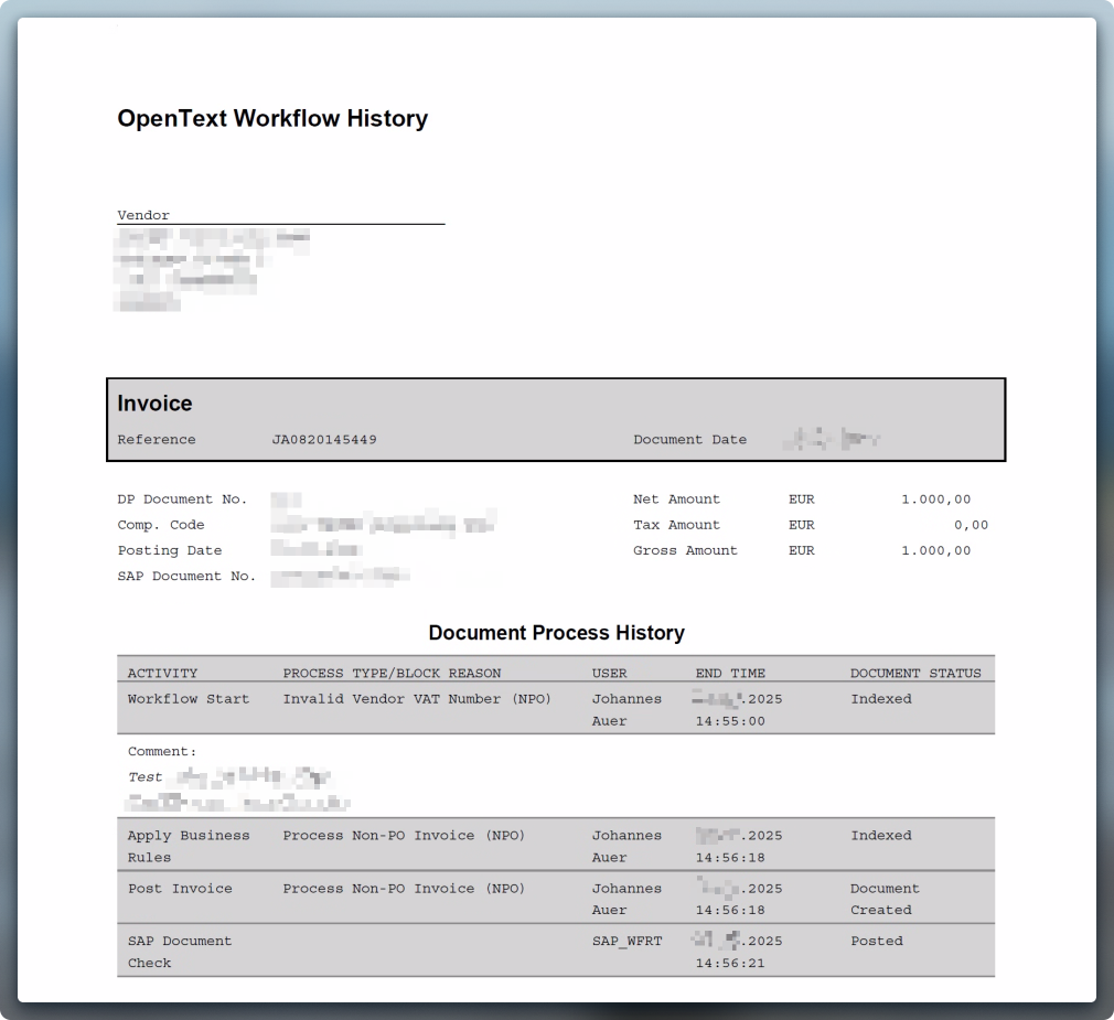 Let's Make History! Enabling the SAP VIM Workflow History Log